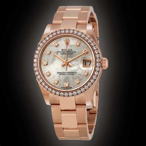 Rolex Datejust 31 278285 Mother Of Pearl Dial 18 Ct Everose Gold 310