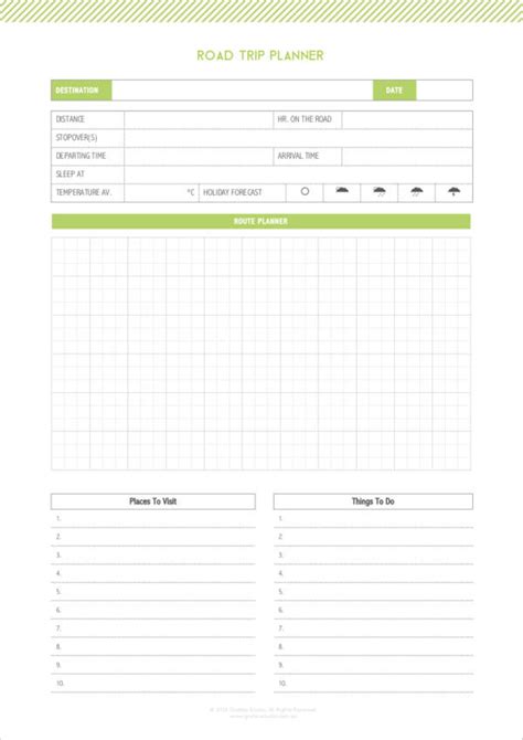 Road Trip Itinerary Planner Template At Margaret Kyzer Blog