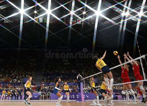 Paris 2024 Volleyball Editorial Photography Image Of 2024 329384907