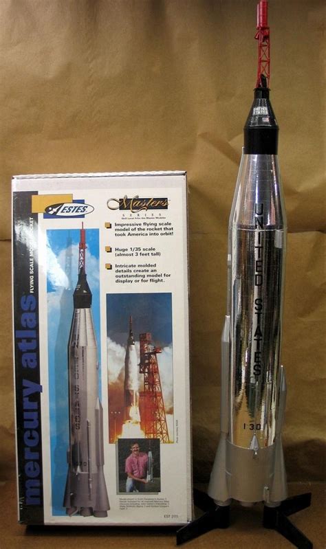 Vintage Estes Mercury Atlas Masters Series Flying Model Rocket 2111
