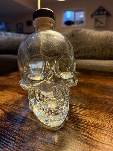 Empty Crystal Head Vodka Bottle Cleaned And Ready To Use For Any