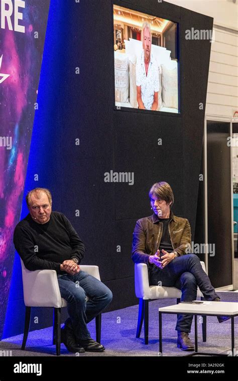 Professor Brian Cox And Will Whitehorn Having A Discussion And Talk With