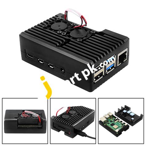 Geeekpi Raspberry Pi 4 Armor Case V2 0 Series With Dual Fan Aluminum Ajmartpk