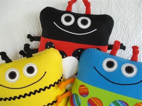 Toy Sewing Pattern Pdf Epattern For Beetle Bee And Ladybug Pillows