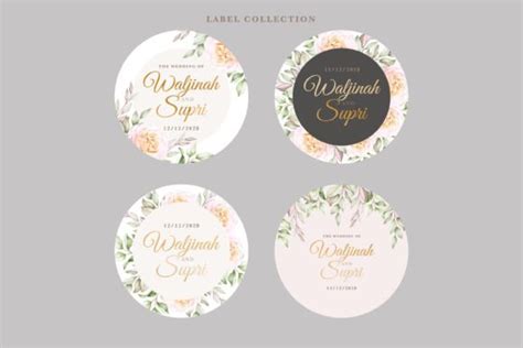Watercolor Rose Label Design Graphic By Lukasdedi Store · Creative Fabrica