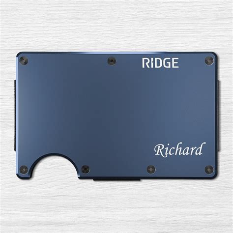 Ridge® Customized Aluminum Wallet With Script Name At