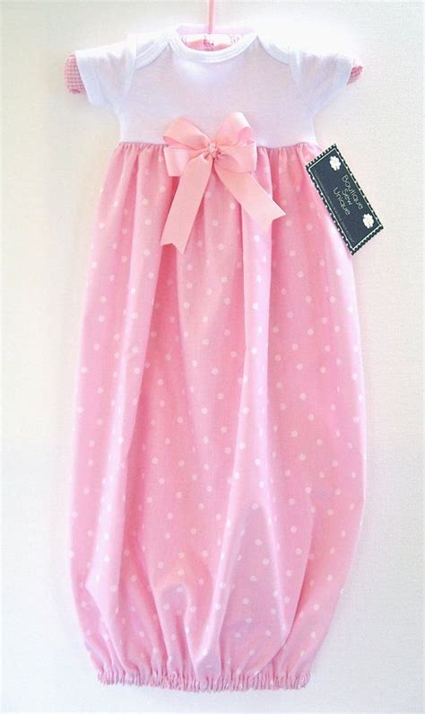 Layette Gown Newborn Layette Gown Polka Dot By Boutiquesewunique 30