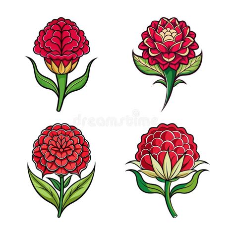 Stunning Cockscomb Flower Design Stock Vector Illustration Of Petal