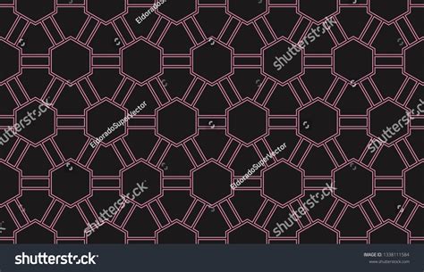 Vector Illustration Red Geometric Abstract Background Stock Vector