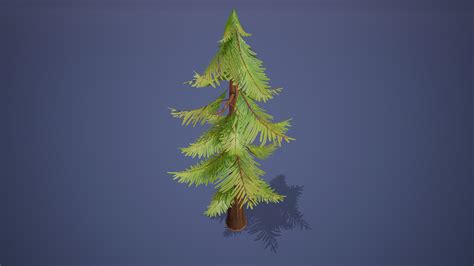 Artstation Stylized Pine Tree Game Assets