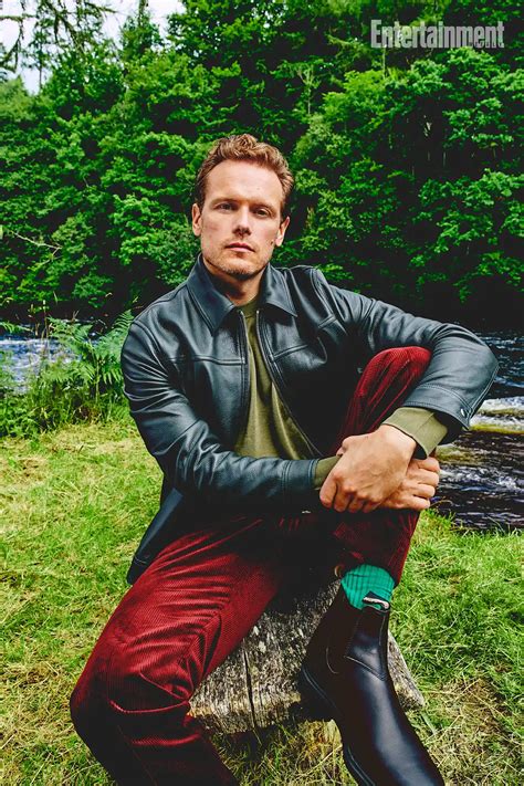 Outlander Stars Caitríona Balfe And Sam Heughan Frolic In Ews Cover