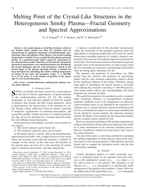 Pdf Melting Point Of The Small Crystallization Structure