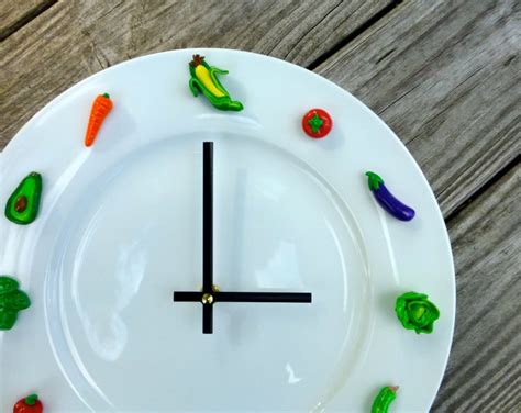 Vegetable Clock Kitchen Wall Clock Unique Clock Wall Clock Etsy