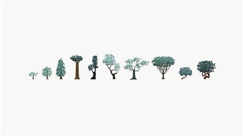 3d Tree Package Animated Game Set For Unity Turbosquid 2137676
