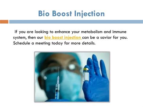 Ppt Bio Boost Injection Powerpoint Presentation Free Download Id 12899577