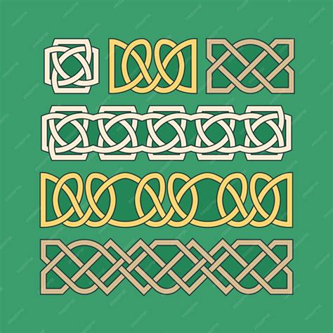 Free Vector Hand Drawn Celtic Borders Design