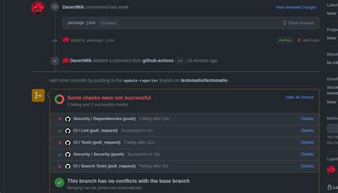 Github Comments For Pull Requests Are Not Created · Issue 129 · Testomatioreporter · Github
