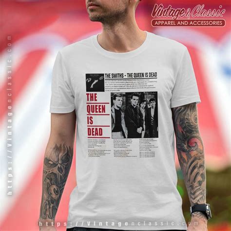 The Smiths Shirt The Queen Is Dead Lyrics Vintagenclassic Tee