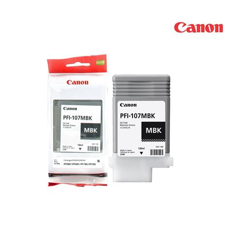Canon PFI-107MBK Original MBK Ink Cartridge – Arabian Stationery