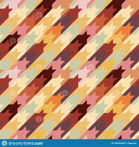 Seamless Houndstooth Vector Pattern Classical English Checkered