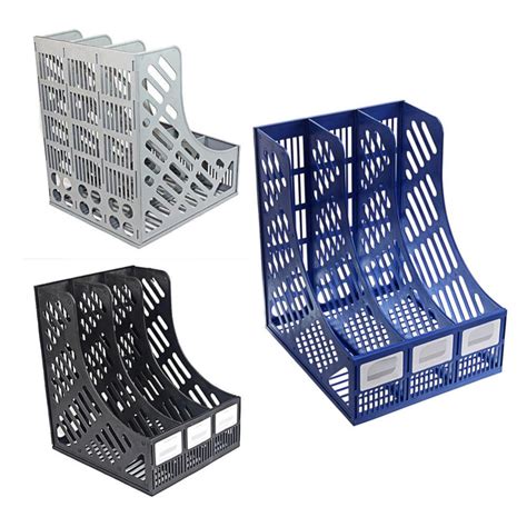 3 sections file stand holder home office document grandado
