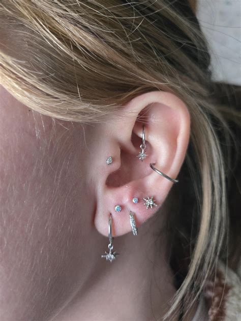 Ear Piercing Stack In 2025 Sieraden Ideeën Sieraden Piercings