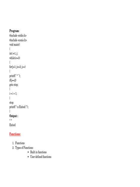 Functionsandarrays Pdf Parameter Computer Programming Function Mathematics