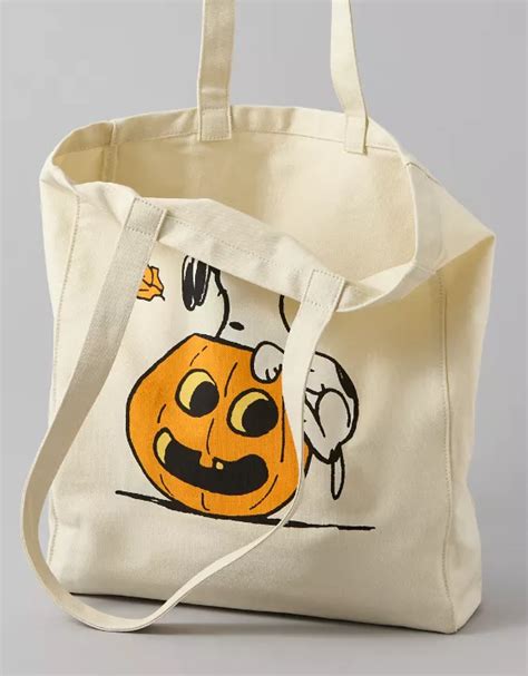 Ae Snoopy Halloween Canvas Tote Bag American Eagle