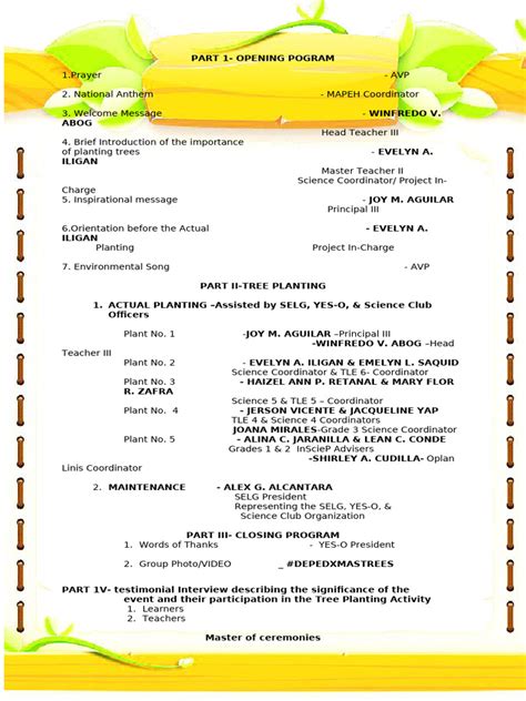 Tree Planting Programs Pdf