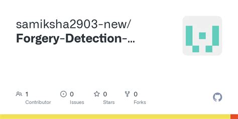 Github Samiksha2903 New Forgery Detection System