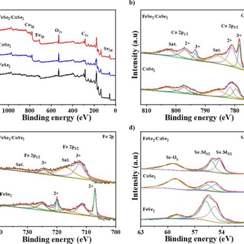 A Xps Survey Spectrum And High‐resolution Xps Spectra B Co 2p C Fe
