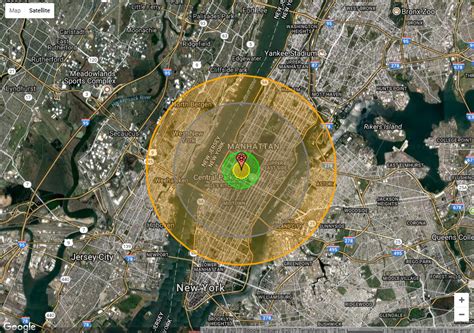 Nukemap Interactive Map Of Potential Nuclear Bombing Fatalities