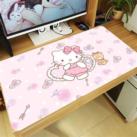 Hello Kitty Desk Mat Hello Kitty Decor Sold By Kathagreen Sku