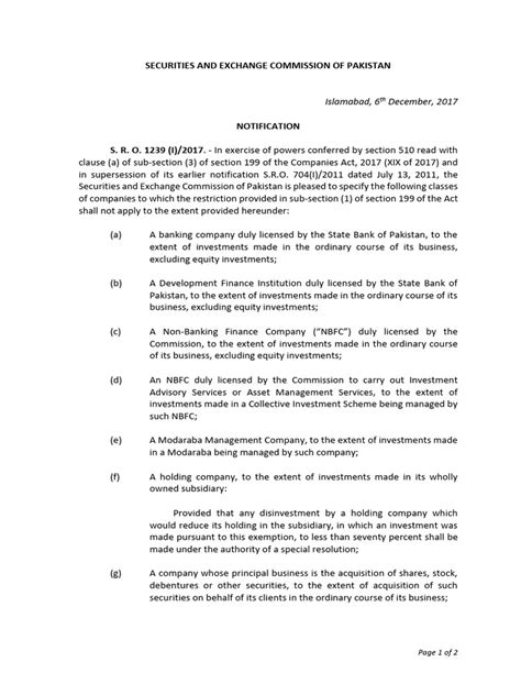 Exemption Related Notification Pdf Non Bank Financial Institution