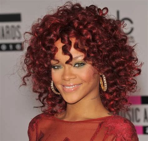 Rihanna Blonde Curly Hair