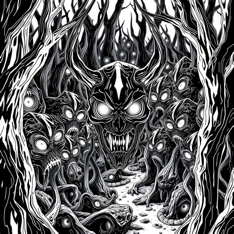 Best Wendigo Coloring Pages Free Printable Pdf