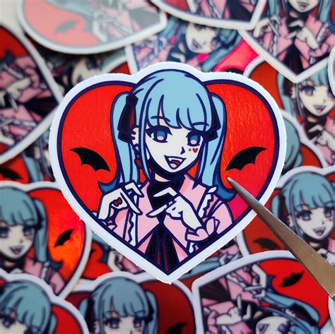 Deco 27 Vampire Miku Holo Sticker Mintybytes