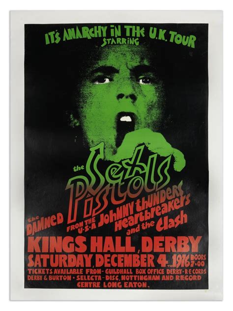Bid Now The Sex Pistols A Poster For The Sex Pistols Cancelled Show