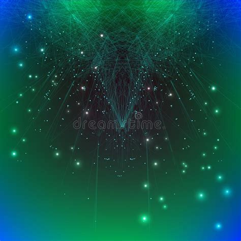 Data Sorting Abstract Vector Illustration Futuristic Hud Stock