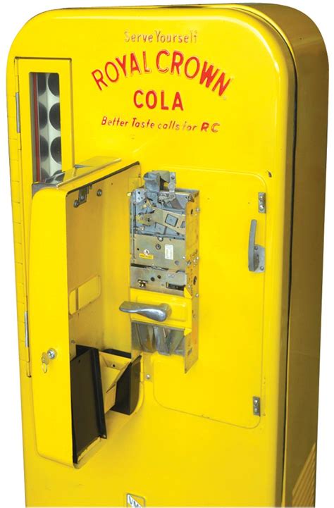 Royal Crown Cola Vending Machine Vmc 81d 10 Cent Embossed Door