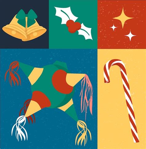 Premium Vector Christmas Elements Pattern