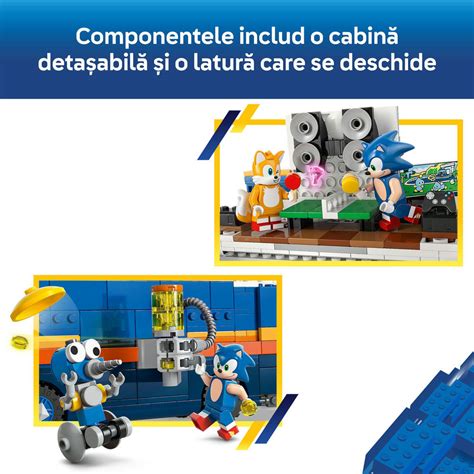 Lego Sonic The Hedgehog Camionul De Comanda Al Echipei Sonic 77006 8