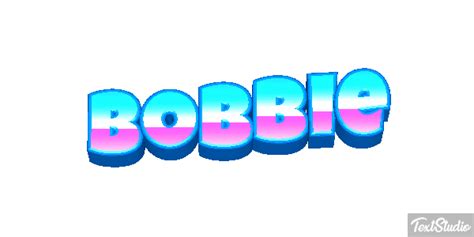 Bobbie Name Animated  Logo Designs