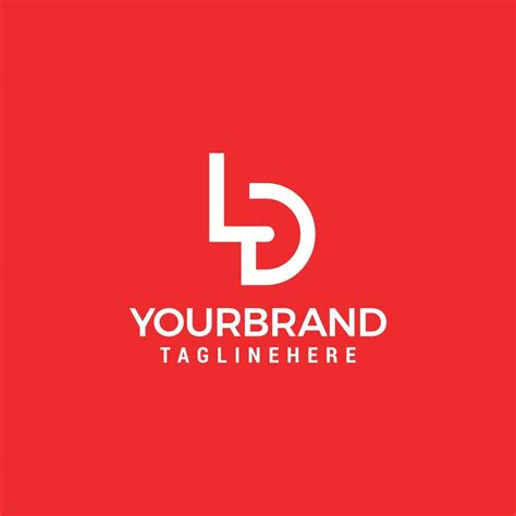 Ld Logo Design Initial Based Ld Monogram Design Vector 11494383 Vector