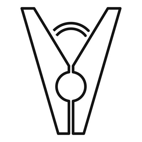 Premium Vector Clothes Peg Icon Showing Holding And Laundry