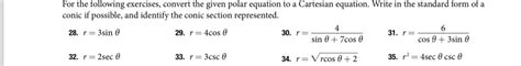 Solved For The Following Exercises Convert The Given Polar Chegg