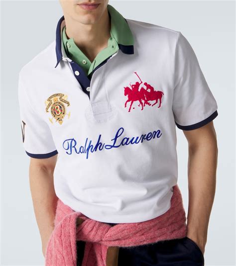Embroidered Cotton Polo Shirt In White Polo Ralph Lauren Mytheresa