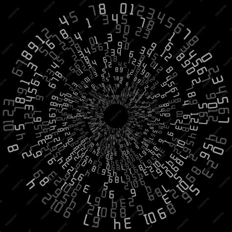 Premium Vector A Circular Matrix A Background With A Chaotic