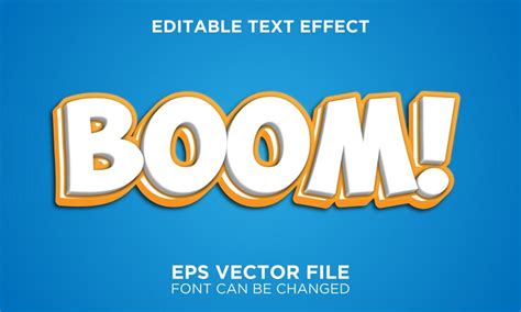 Premium Vector | Boom Text Effect