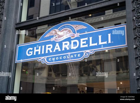 Facade Of Ghirardelli Chocolate Store With Logo San Francisco
